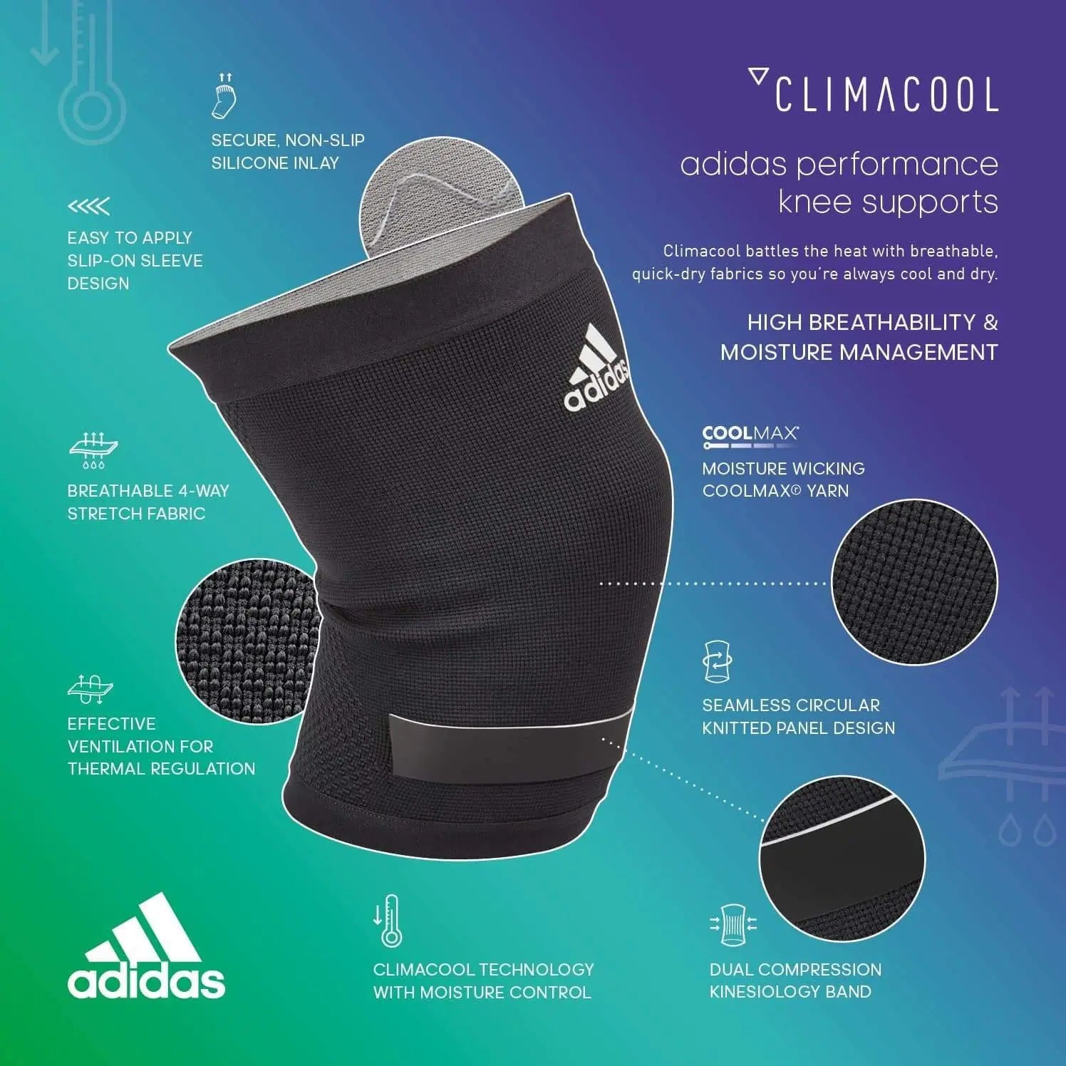 Adidas Knee Support- 2022- SportsArena.com.au